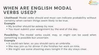 Modal Verbs: Unlock Confidence in English Communication | PDF