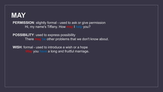 English lesson on Modal Verbs - Text and grammar | PPTX