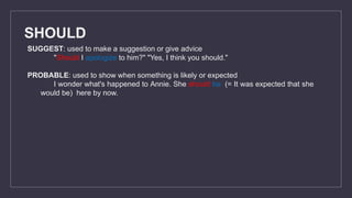 English lesson on Modal Verbs - Text and grammar | PPTX