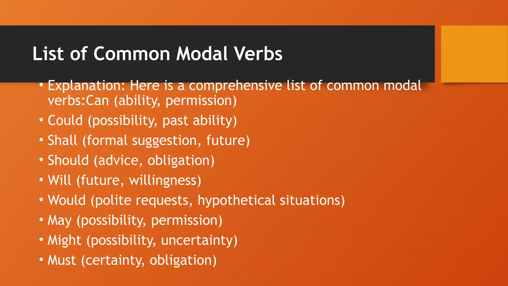 Modal-Verbs-unveiling is presentation for inculcating Model Verbs | PPTX