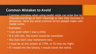 Modal-Verbs-unveiling is presentation for inculcating Model Verbs | PPTX