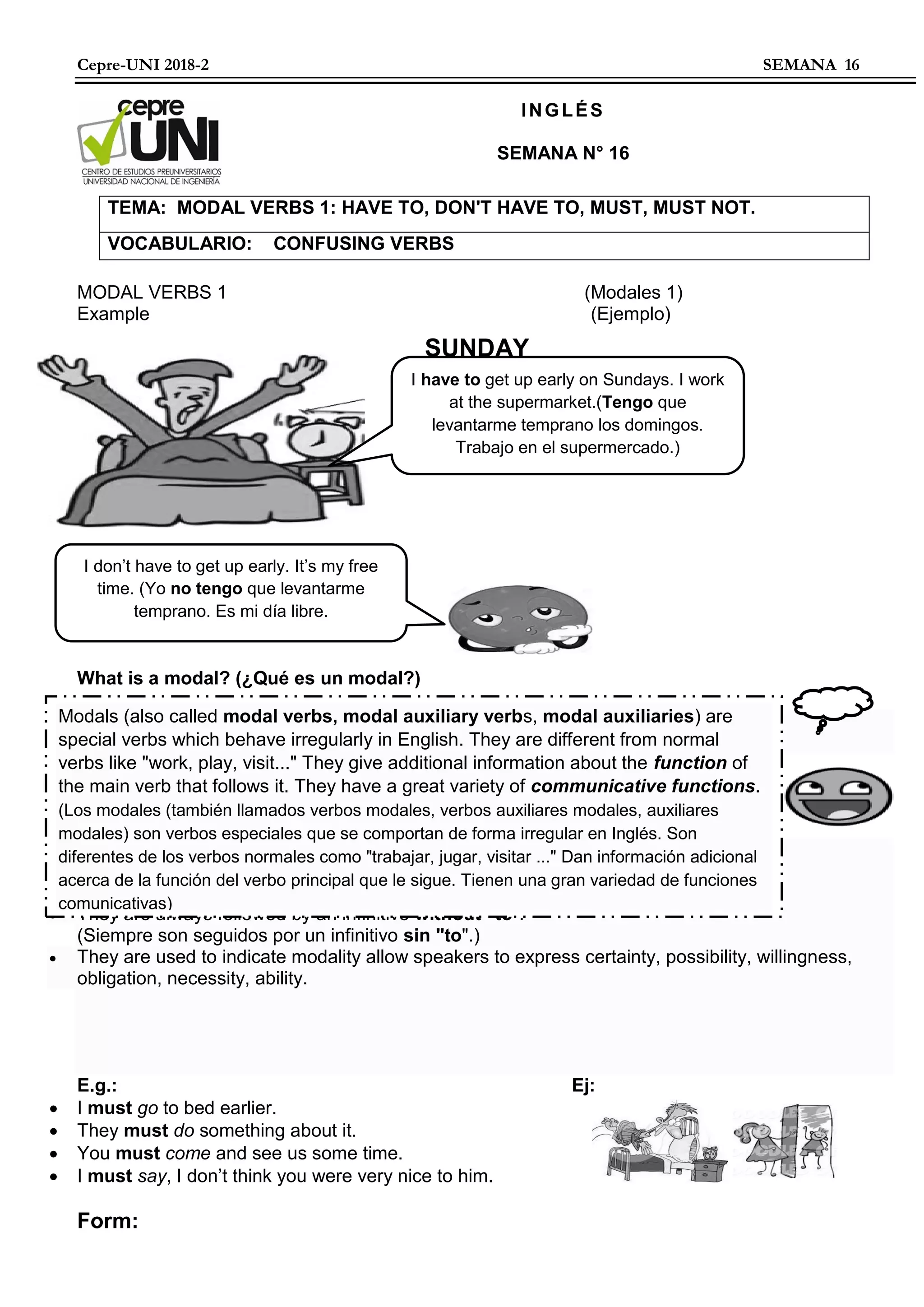 Modal verbs 1 16 | PDF