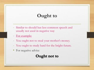 Modal Verbs: Advice, Obligation, Permission | PPTX