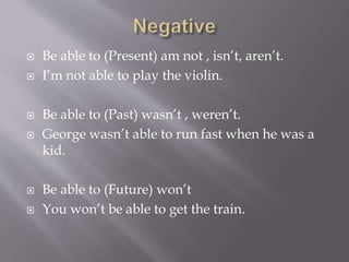 Modal verbs | PPTX