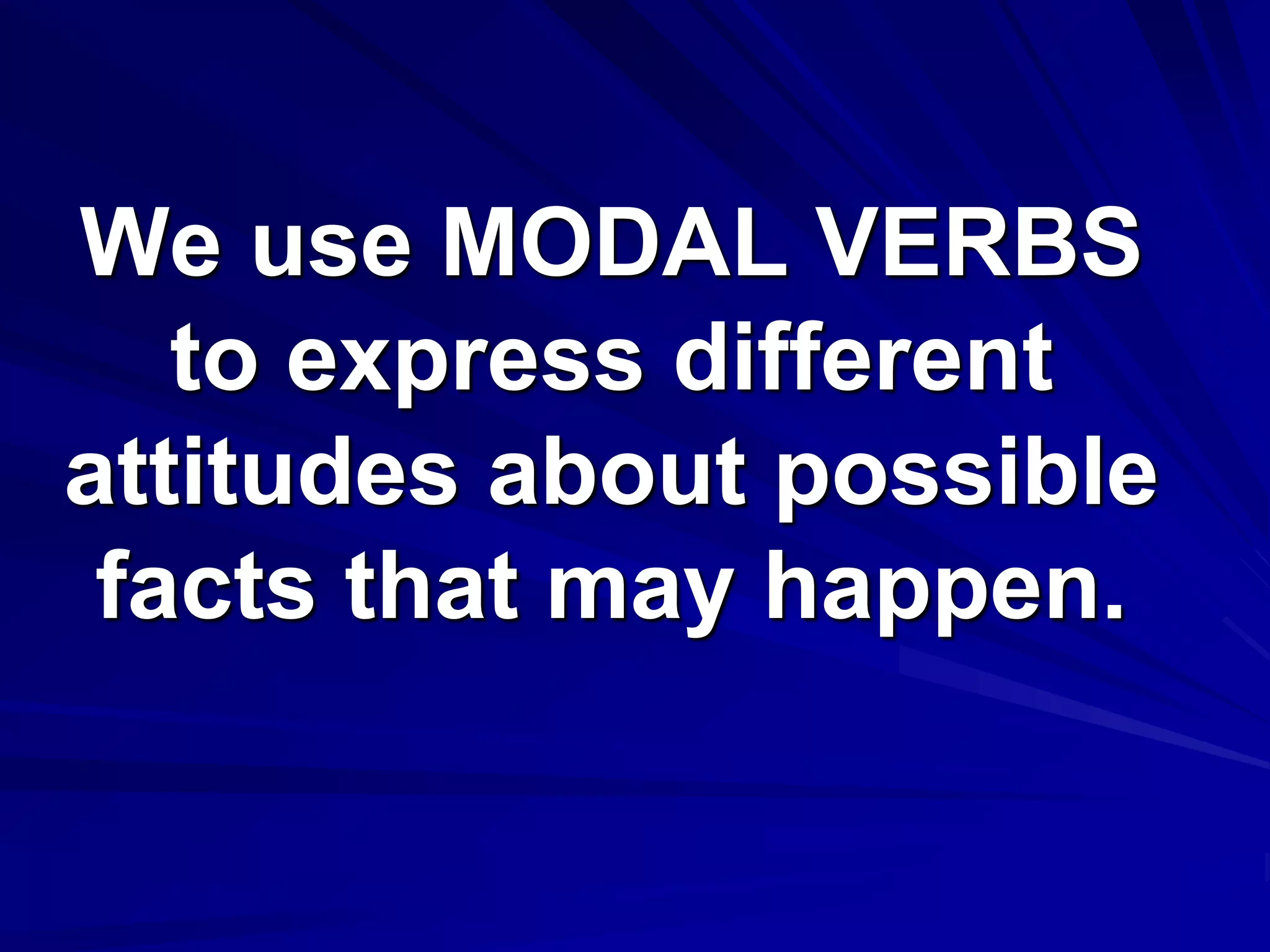 Modal verbs 3eso theory | PDF