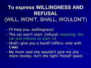 Modal verbs 3eso theory | PDF