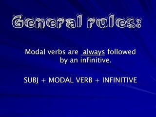 Modal verbs 3eso theory | PDF