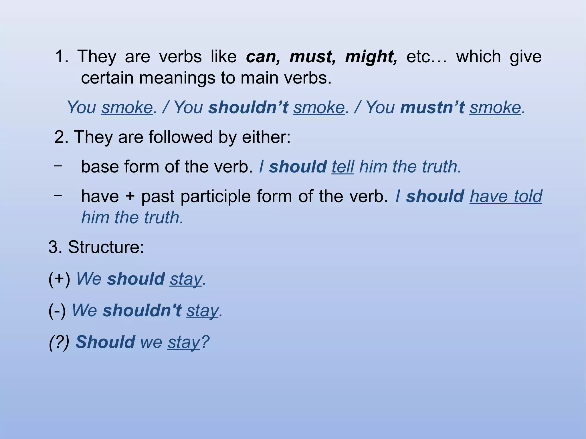 Modal verbs 3rd eso | PPT