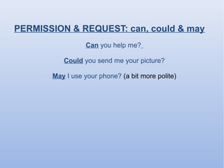 Modal verbs 3rd eso | PPT