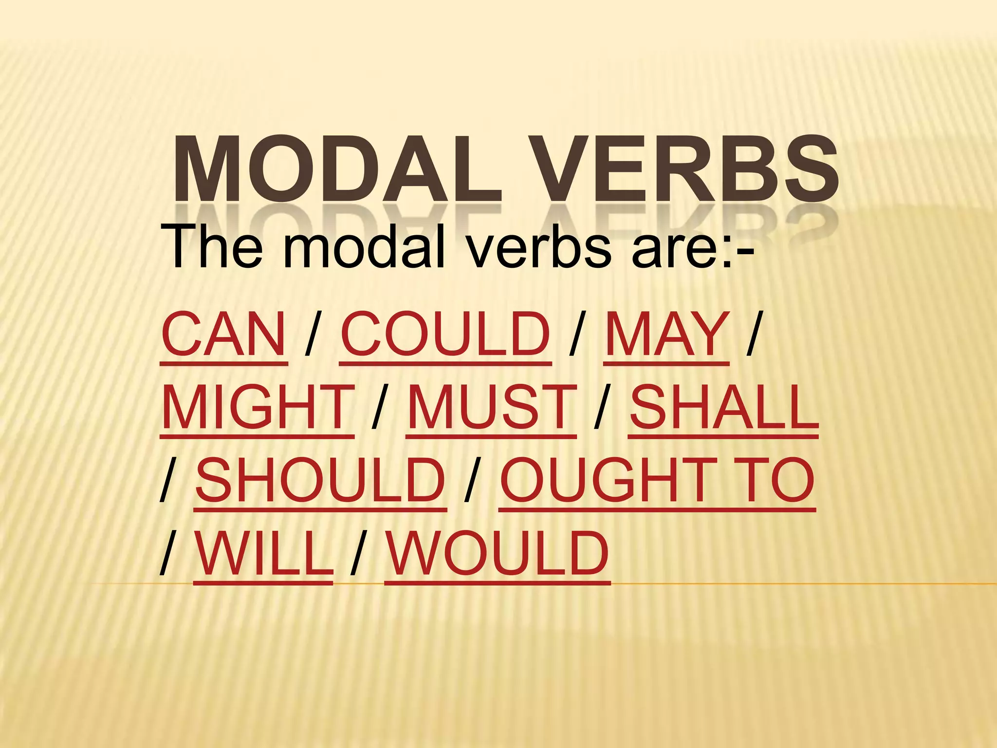 Modal verbs & adjectives | PPTX