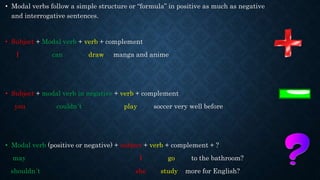 Modal verbs | PPTX