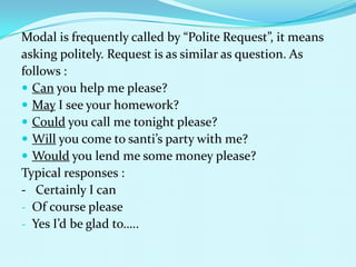 Modal verbs (auxiliaries) | PPTX