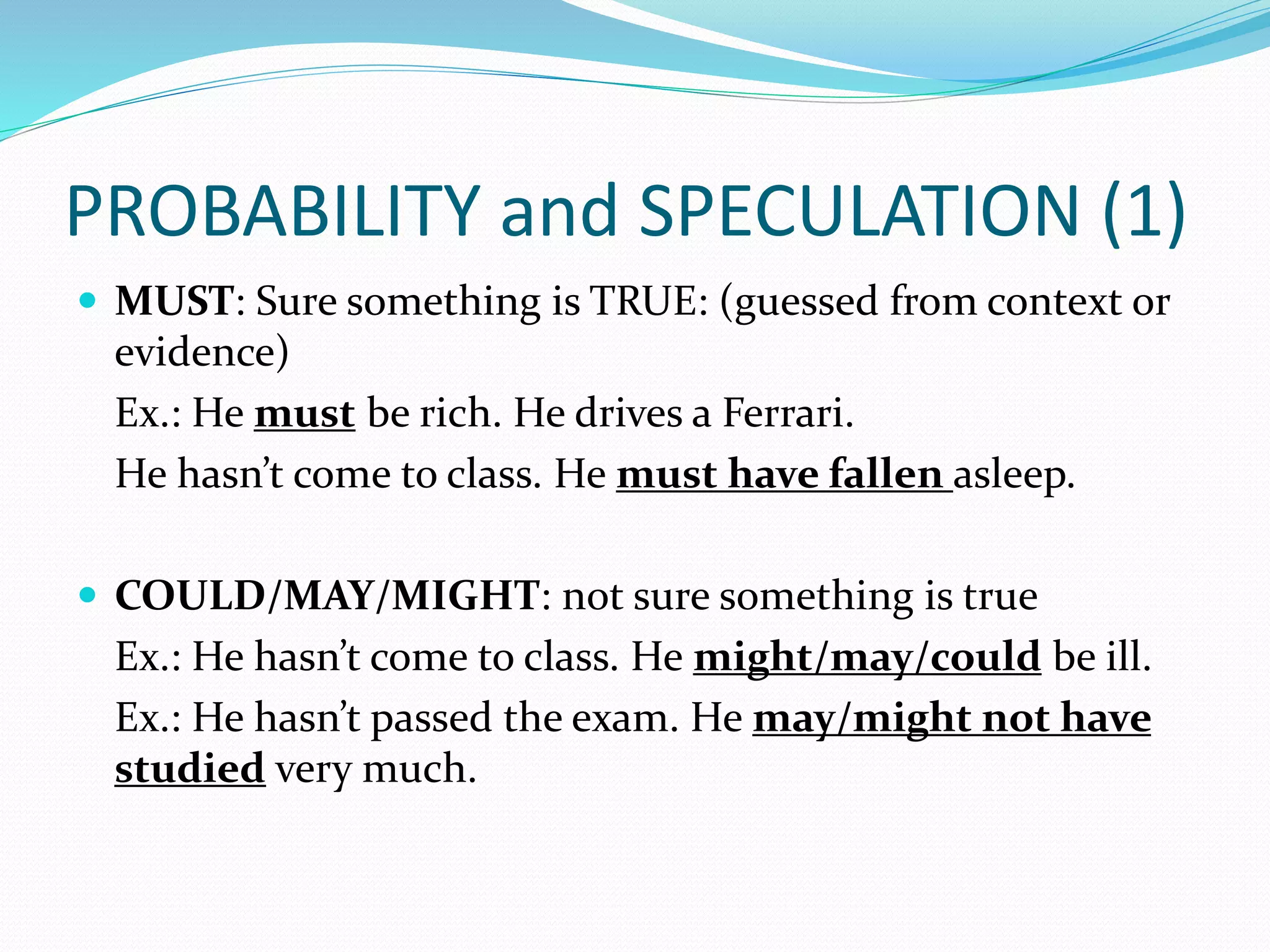 Modal verbs c2 | PPTX