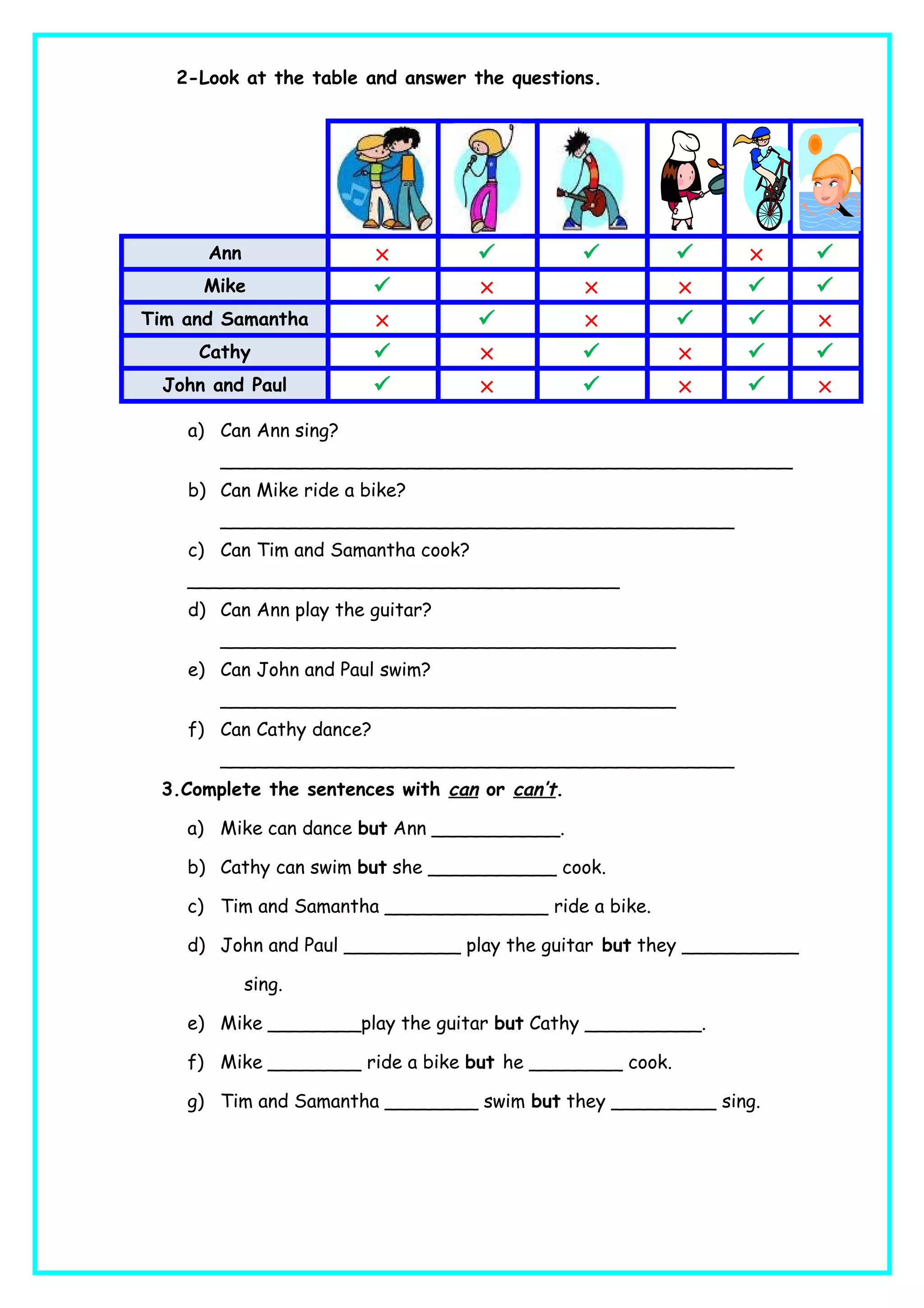 Modal verbs can must | DOC