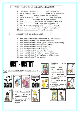 Modal verbs can must | DOC