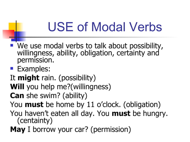 Modal verbs | PPT