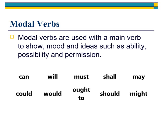 Modal Verbs Could and Should | PPT