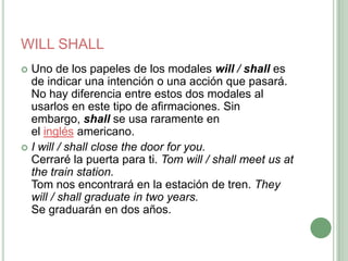 Modal verbs diapositivas | PPTX