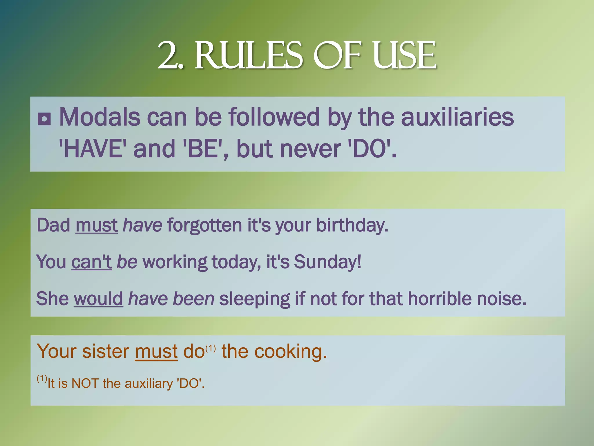 Modals or Defective verbs | PPTX