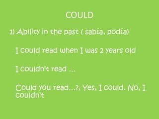 Modal verbs 3º ESO | PPT