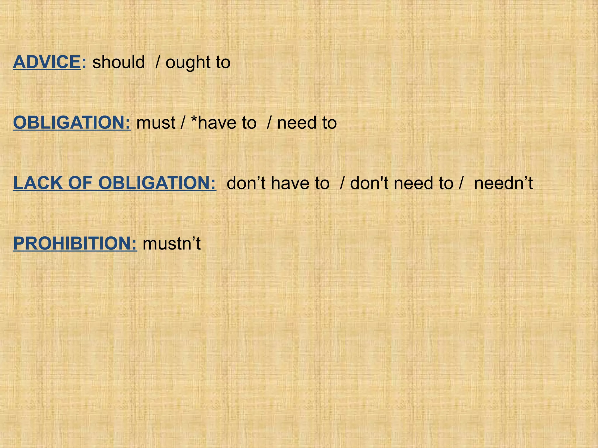 Modal verbs eso 2018 version | PPT