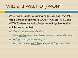 Modal verbs for deductions | PPT