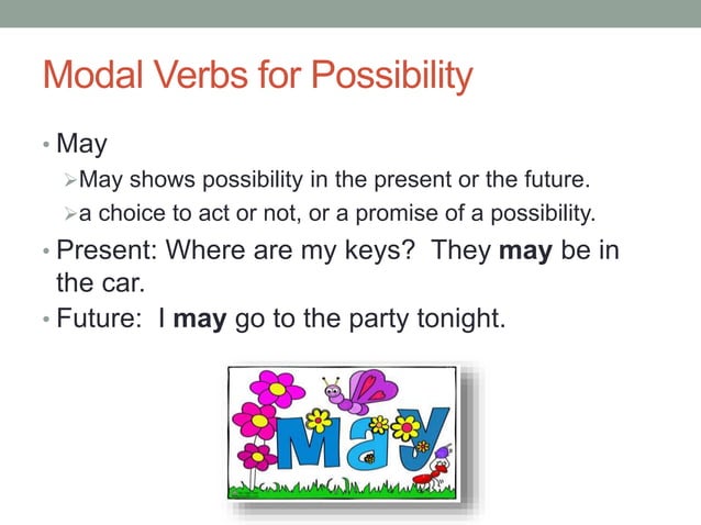 Modal verbs for possibility | PPT
