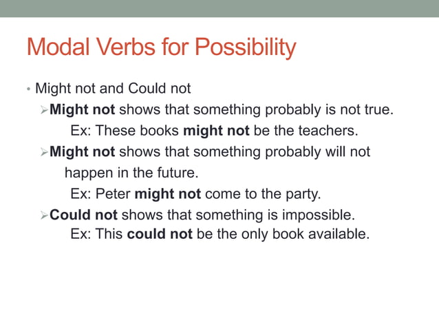 Modal verbs for possibility | PPTX