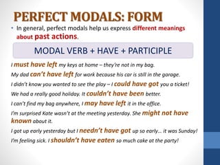 Modal verbs for upper secondary | PPT