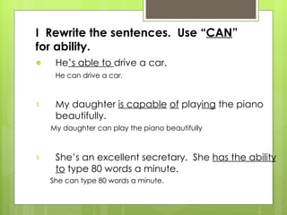 Modal verbs french dep. | PPT