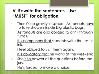 Modal verbs french dep. | PPT