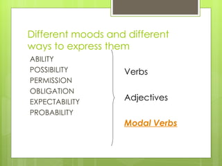Modal verbs french dep. | PPT