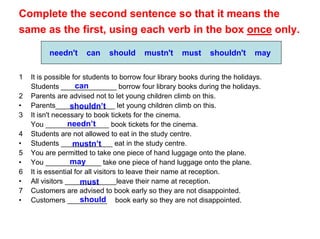 Modal Verbs May, Must | PDF