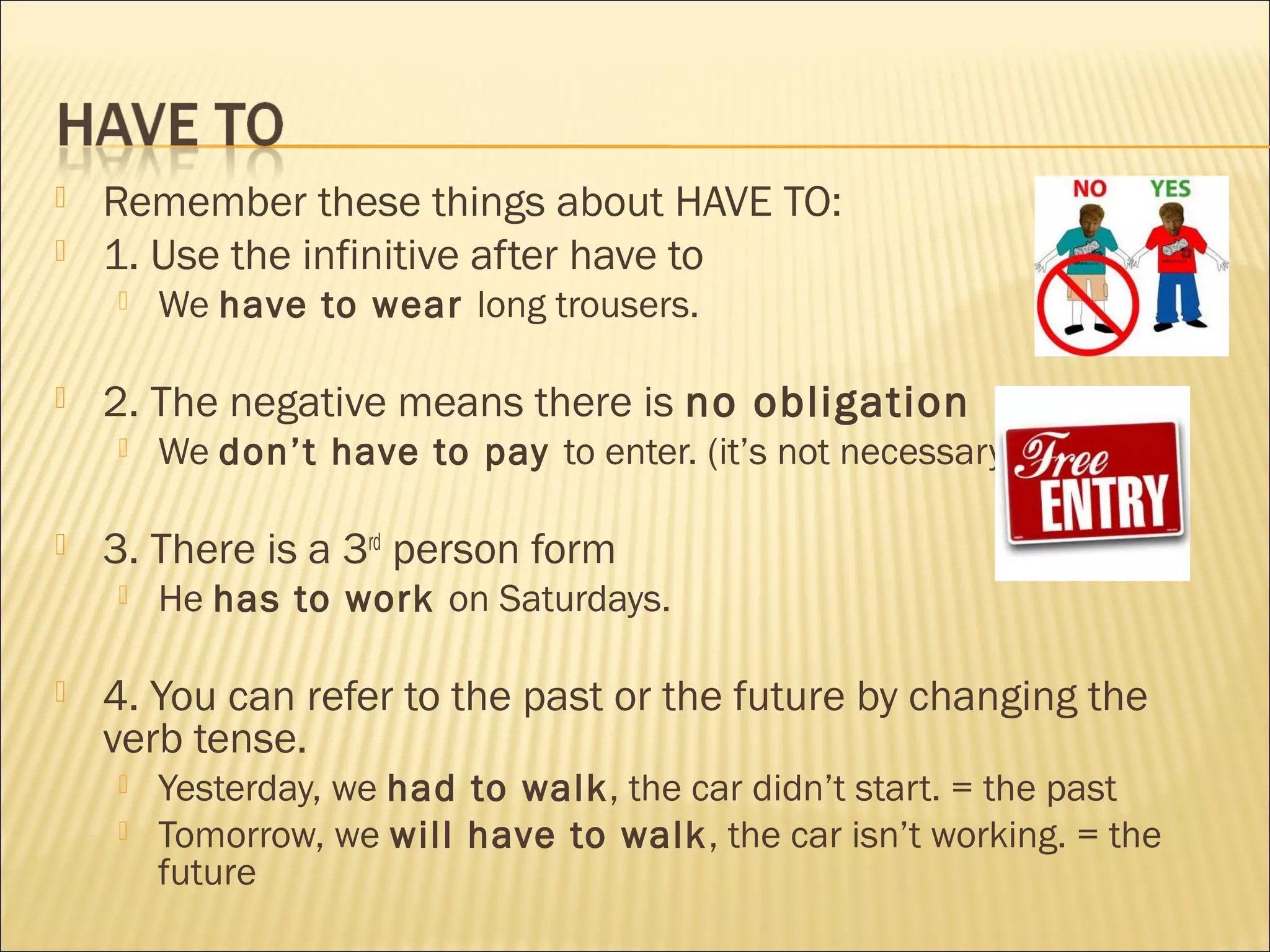 Modal verbs of obligation | PPT