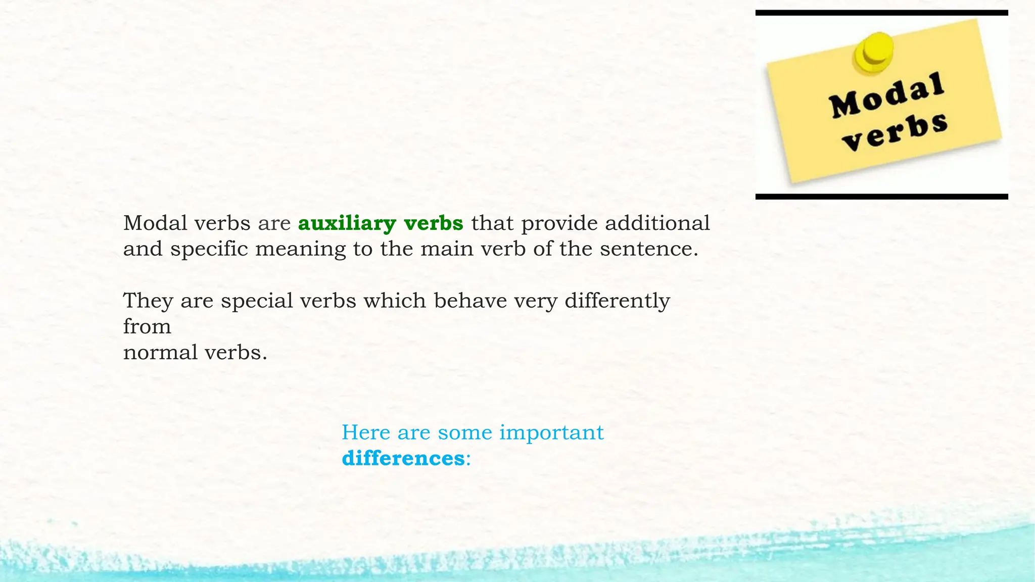 Modal Verbs of Obligation and Advice: Use and Example Sentences | PPT