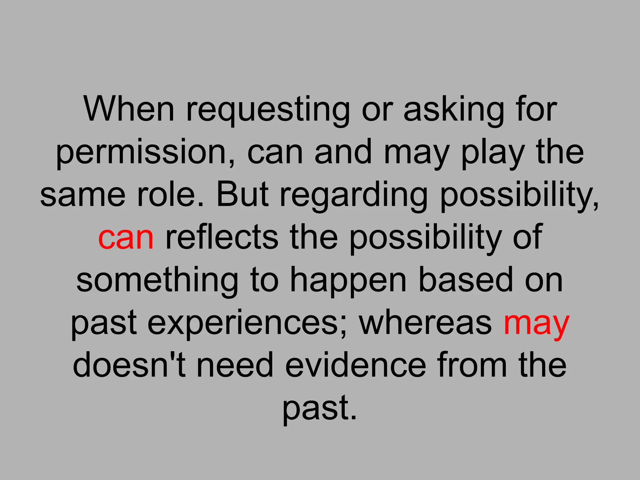 PowerPoint explaining the modal verbs of possibility | PPTX