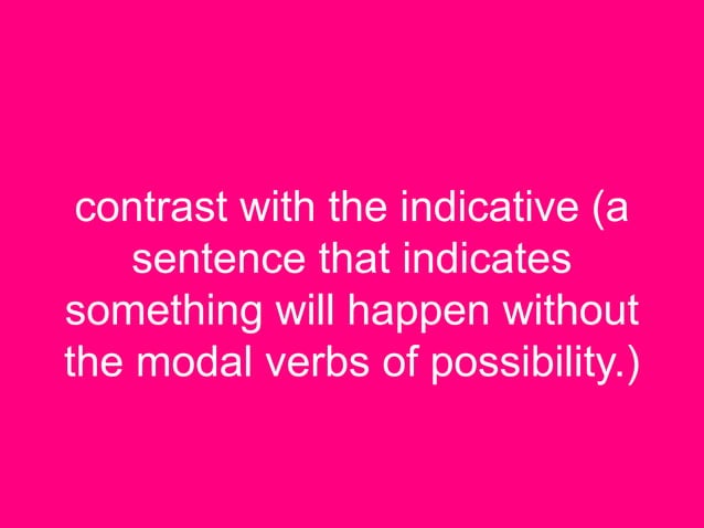 PowerPoint explaining the modal verbs of possibility | PPT