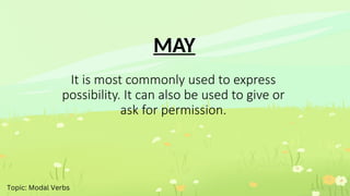 Modal Verbs PowerPoint for English for Grade 5 | PPTX