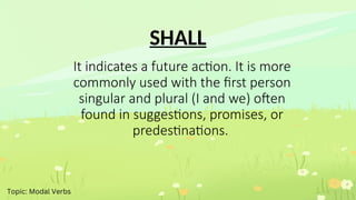 Modal Verbs PowerPoint for English for Grade 5 | PPTX