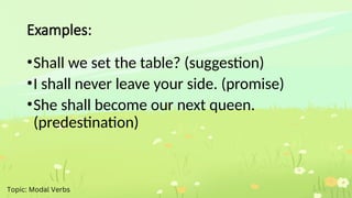 Modal Verbs PowerPoint for English for Grade 5 | PPTX