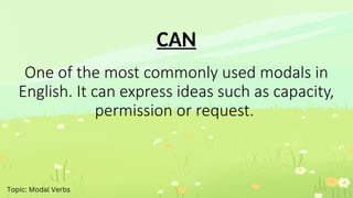 Modal Verbs PowerPoint for English for Grade 5 | PPTX