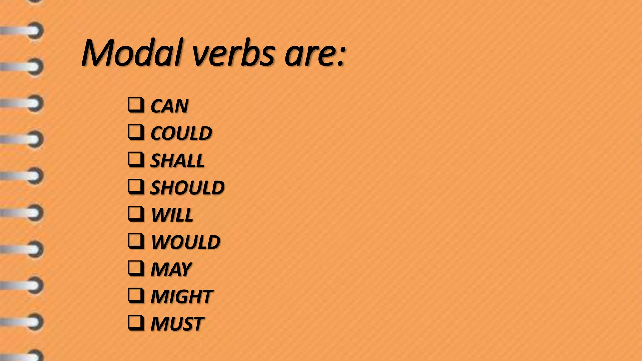 Modal verbs ppt | PPTX