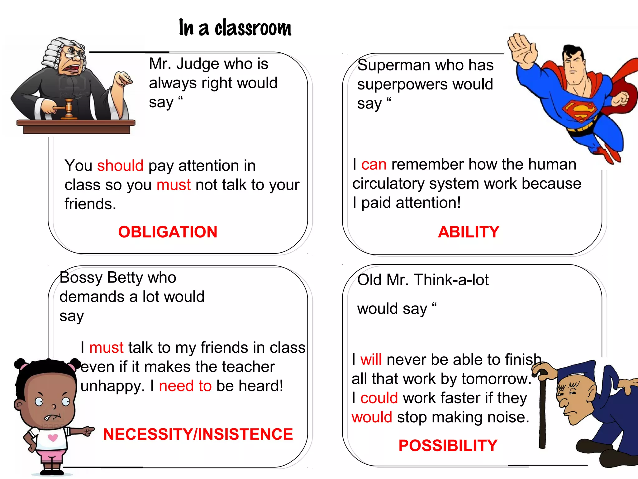 Modal verbs Role-Play Activity | PPT