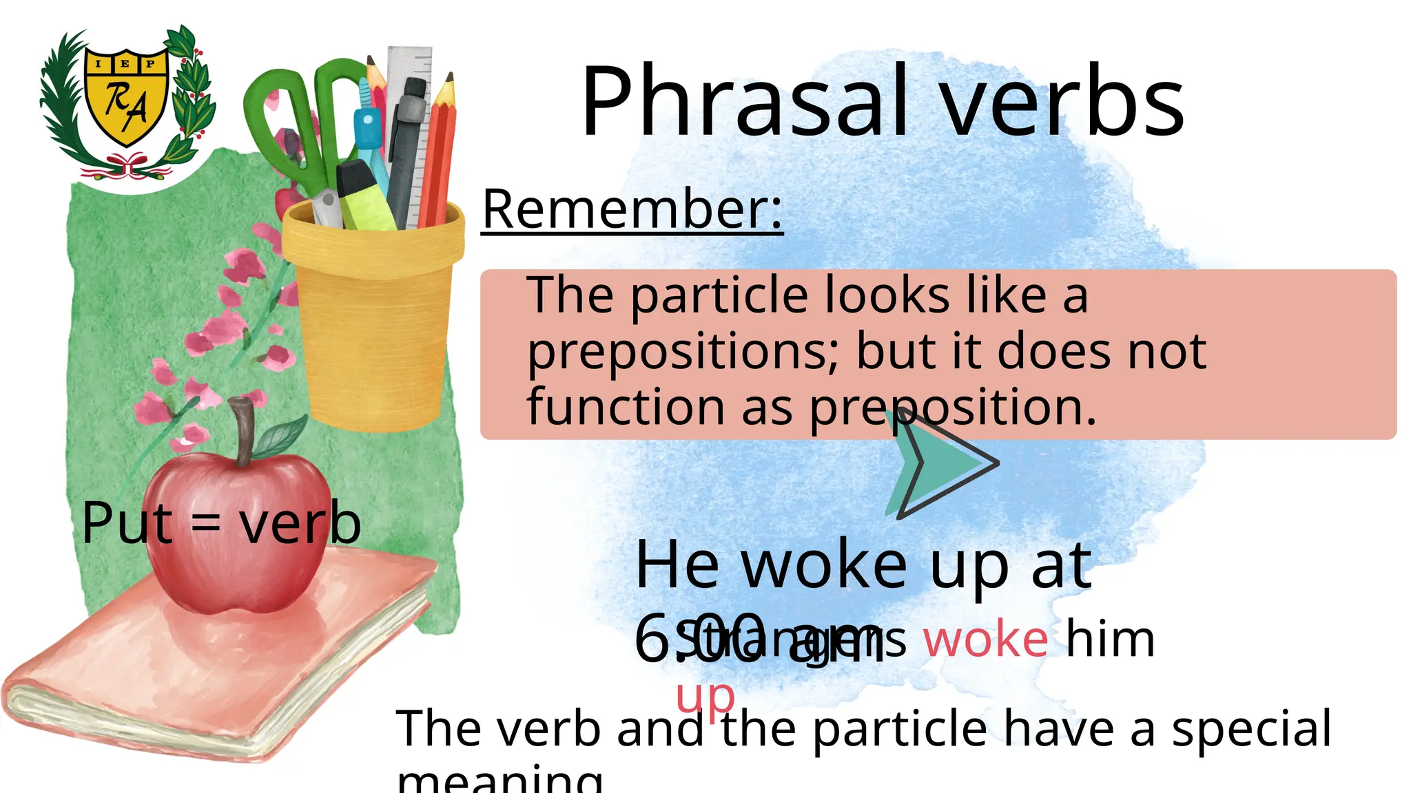Phrasal verbs for teachers good exercises | PPTX