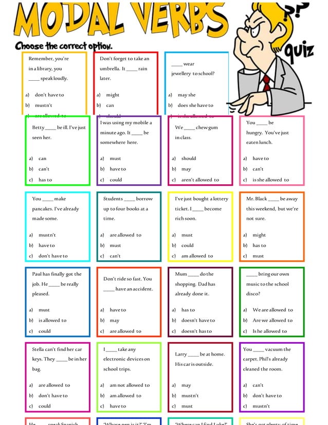 Modal verbs quiz | PDF
