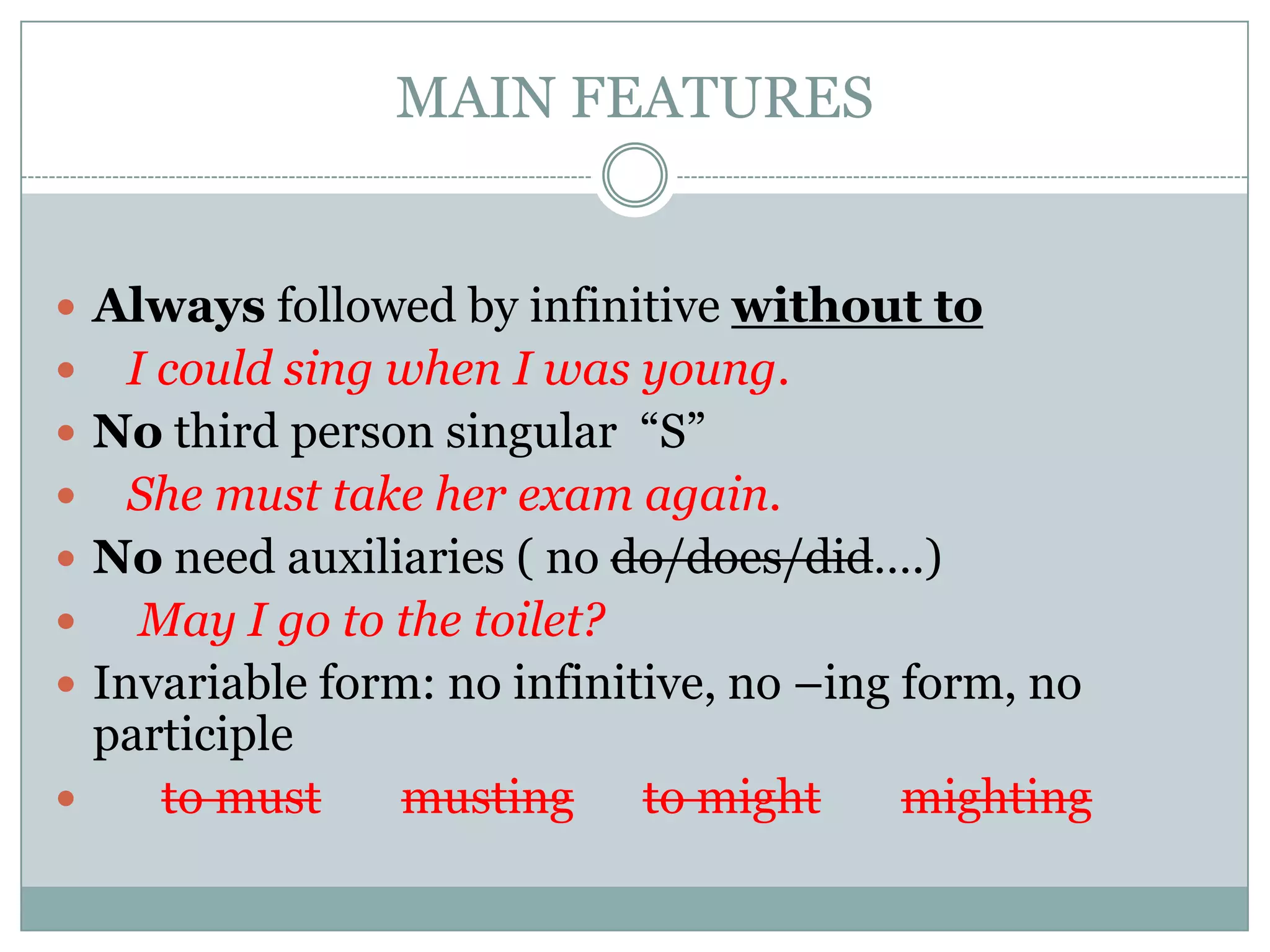 Modal verbs review | PPTX | Healthy Living