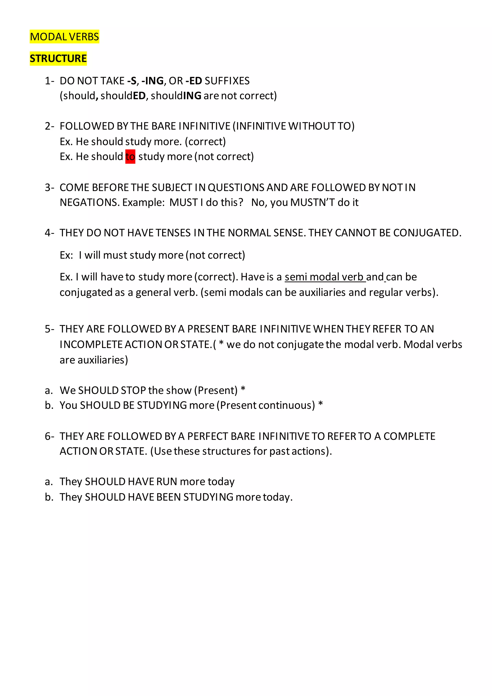 Modal verbs revised | DOCX