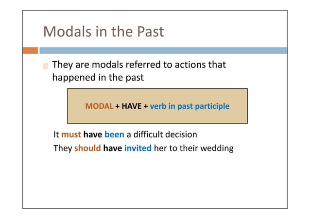 MODAL VERBS perfectly explained esl class | PPT