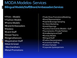 Moda Modelos Agency Presentation | PPT