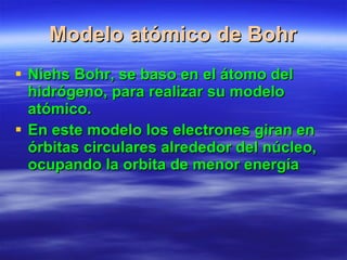 Modelo atómico de Bohr | PPT